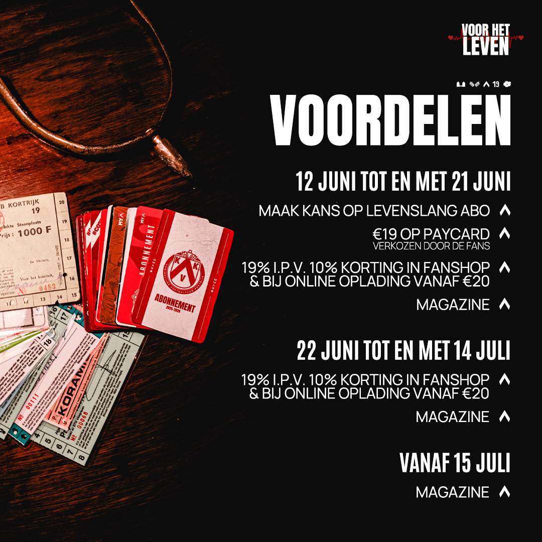 Abo-verkoop gestart - KV Kortrijk